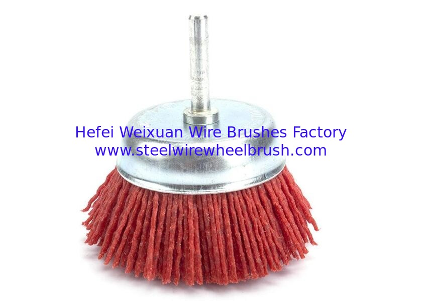 75mm Grey Abrasive Cup Nylon Drill Brush with Shank Grit 240 for ...