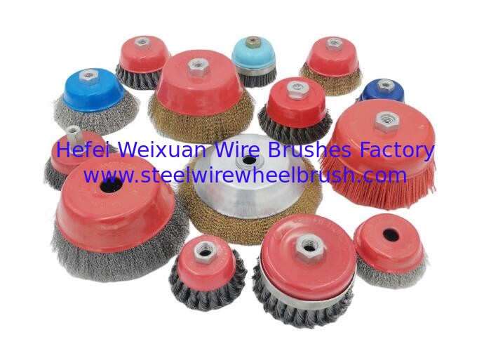 Safety Supporting Ring 100mm Twisted Steel Wire Cup Brush for Cleaning ...