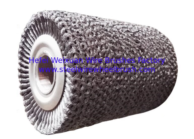 12 Inch OD Multi-Layer Twisted Wire Roller Brush for Fast Rust Removal