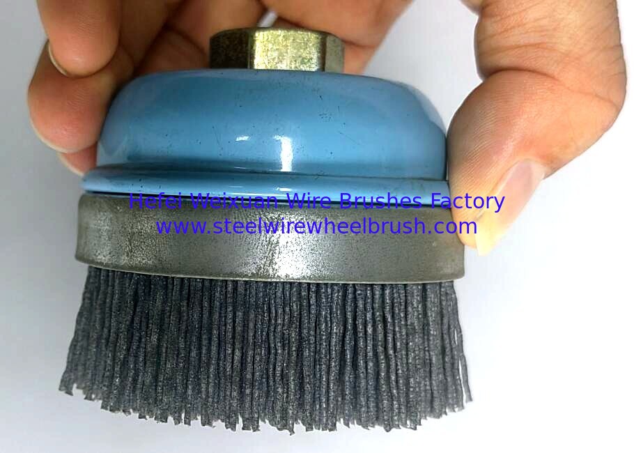 Durable 3 inch Nylon Abrasive Cup Brush for Removing Paint and Corrosion