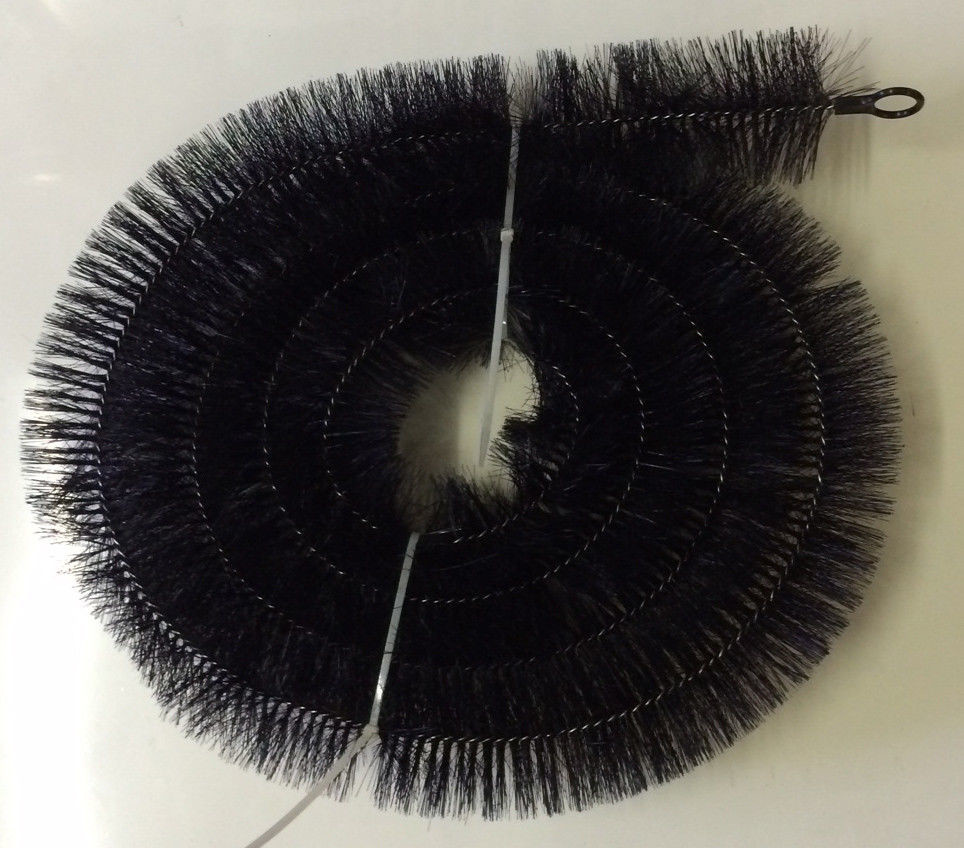 Black Bristle Color Gutter Cleaning Brush 4m Rolls 100mm OD For Gutter ...