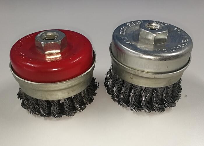 Heavy Duty 4 Inch Wire Cup Brush Twisted with Metal Ring for Surface ...
