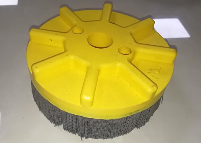 Deburring Tufted Nylon Abrasive Disc Brush 150MM Outer Diameter X 25 ...