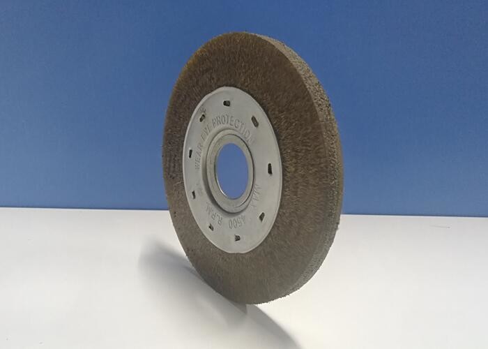 SS304 Material Encapsulated Wire Wheel Brush / Encapsulated Crimped ...