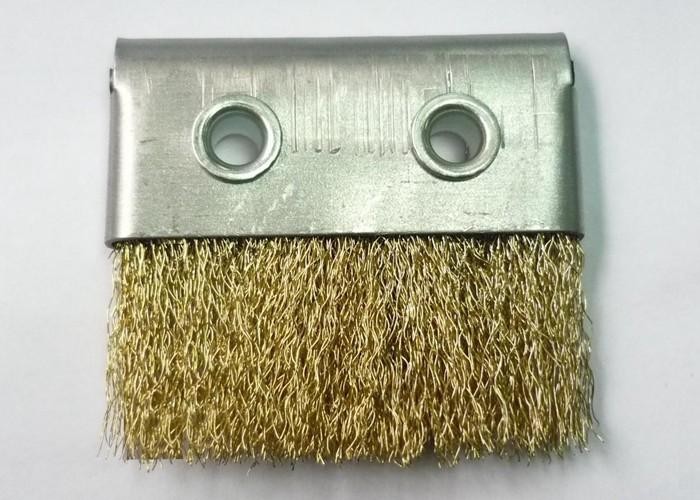 Dustproof Metal Channel Strip Brushes / Industrial Brush Strip Brass ...