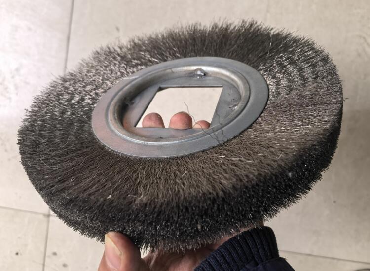 10 inch Stainless Steel Wire Wheel Brush 250 OD X 40mm Square Inner Hole