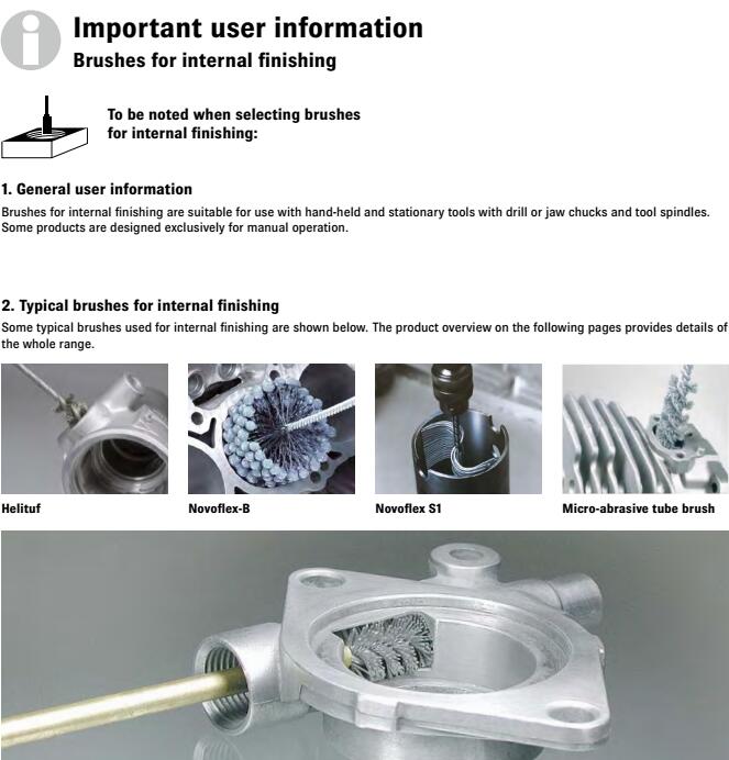 Round Head Carbon Steel Galvanized Deburring Internal Brushes