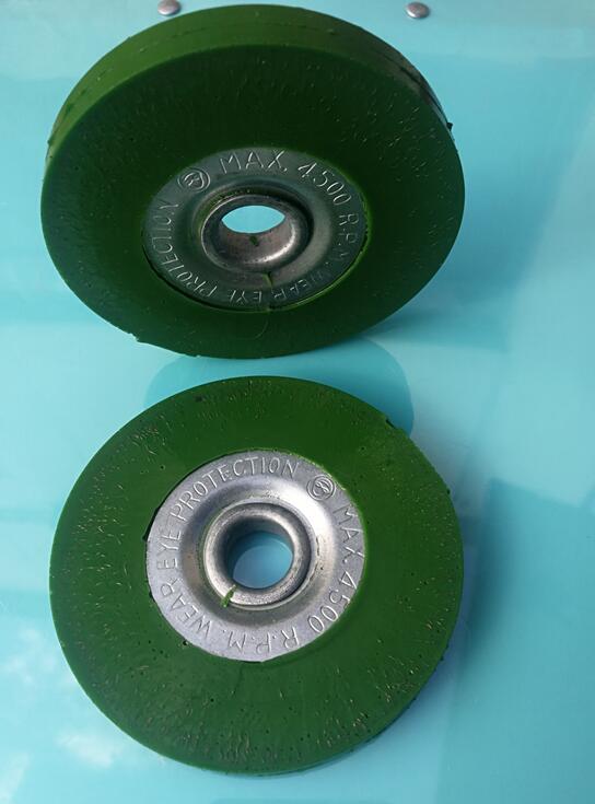 80MM OD Stainless Steel Encapsulated Wire Wheel Brush Strong Brushing ...