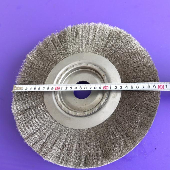 300mm OD Industrial Stainless steel Cylindrical Wire Brush Roller for ...