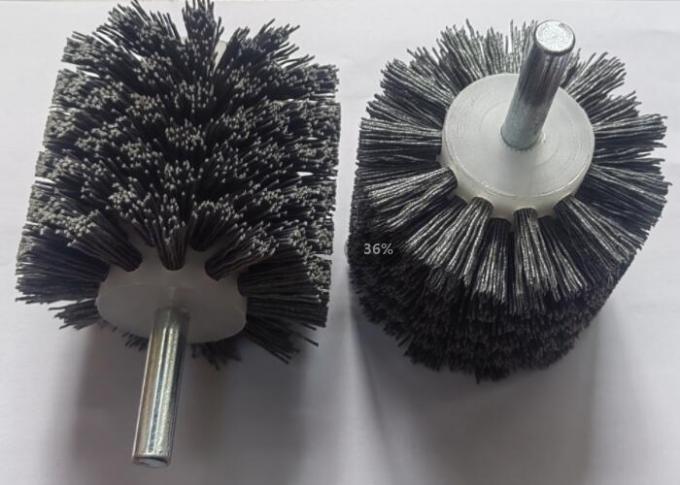 Cylindrical Brush Grey Spindle Abrasive Brushes